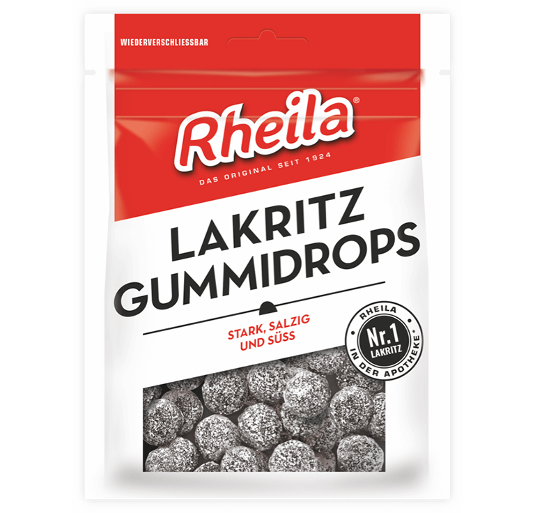 Rheila Lakritz- Gummidrops, zuckerhaltig, 90 g | Em-eukal®